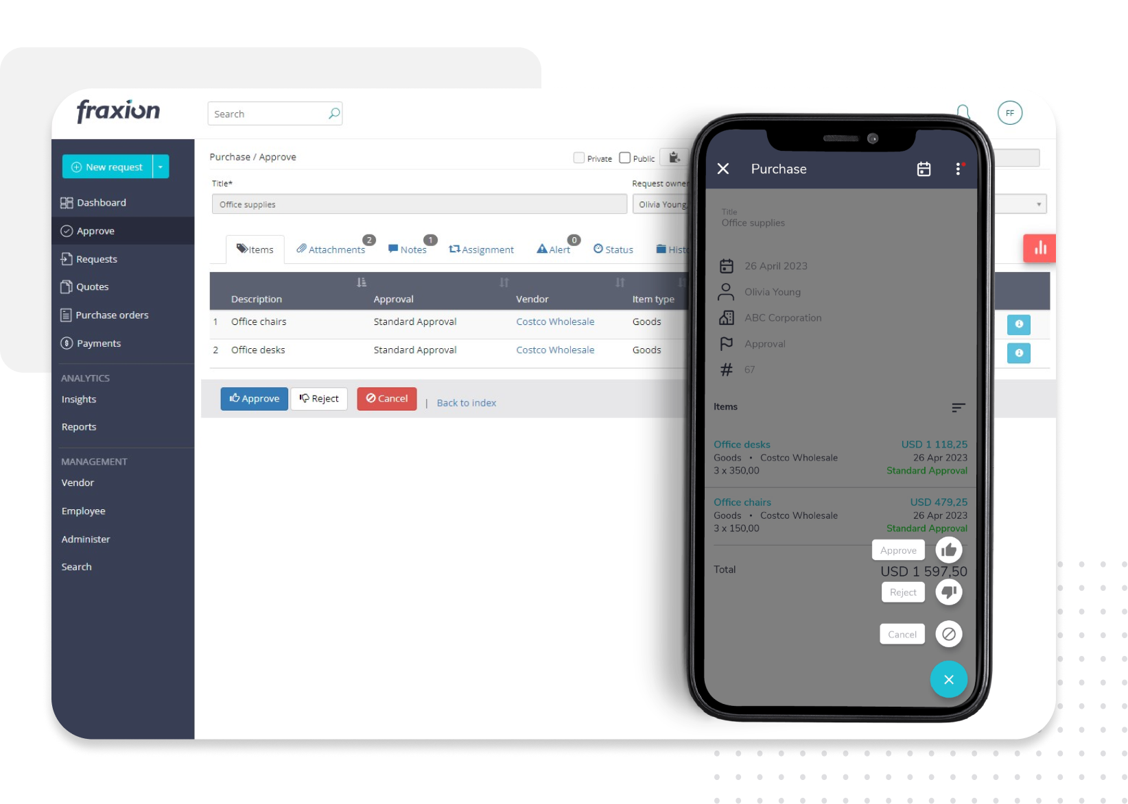 Purchase Order Software | Fraxion